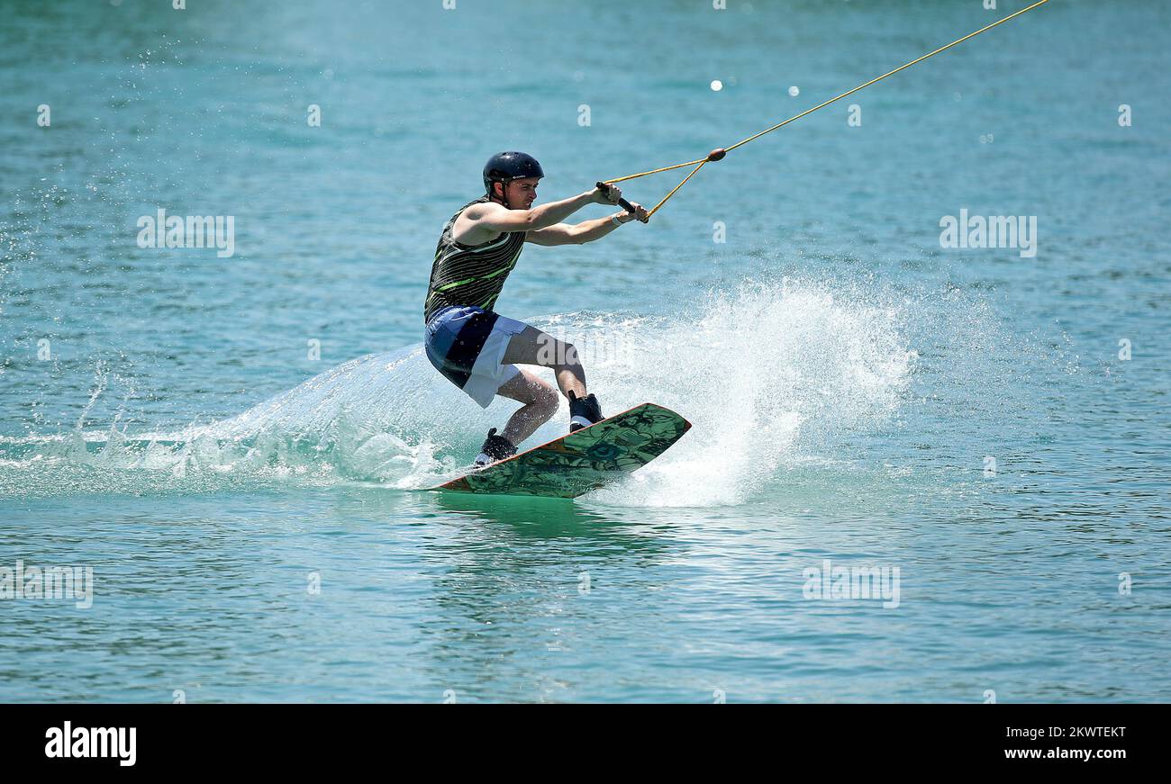 11.07.2015., Zagreb - Few citizens looked for escape from the heat at ...