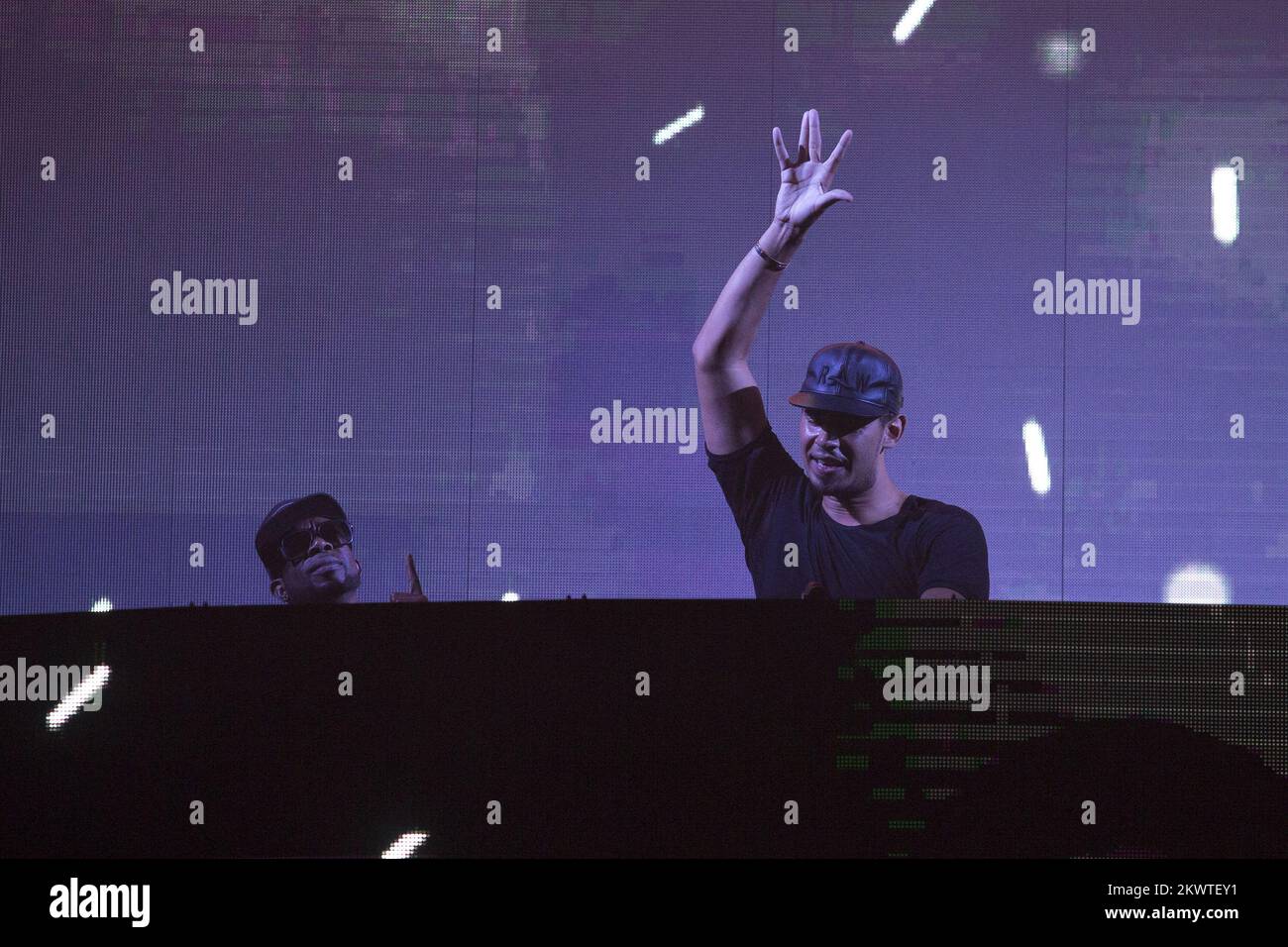 DJ Afrojack during the 2015 ULTRA Europe dance music festival at Split ...