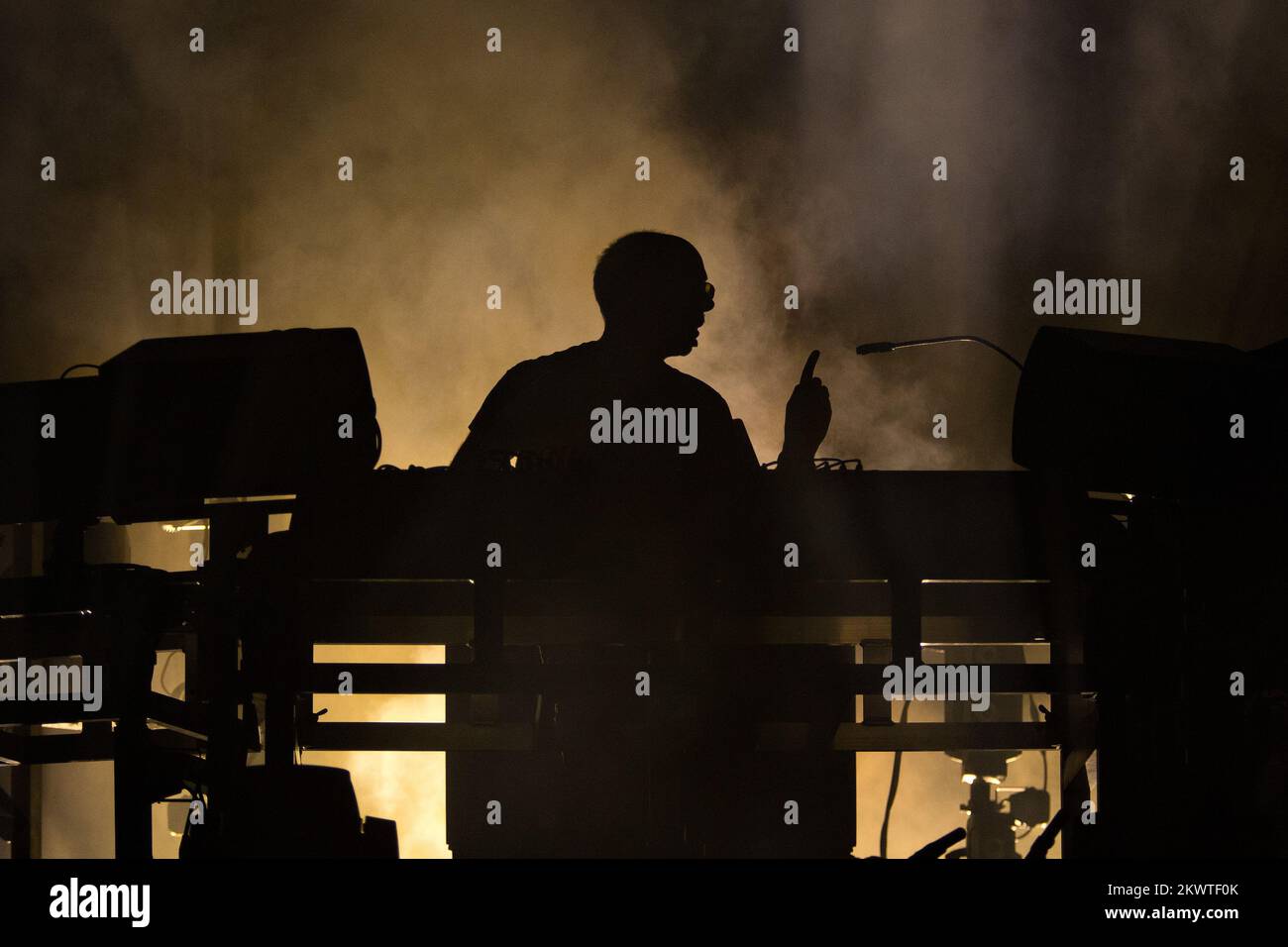 The Chemical Brothers during the 2015 ULTRA Europe dance music festival ...