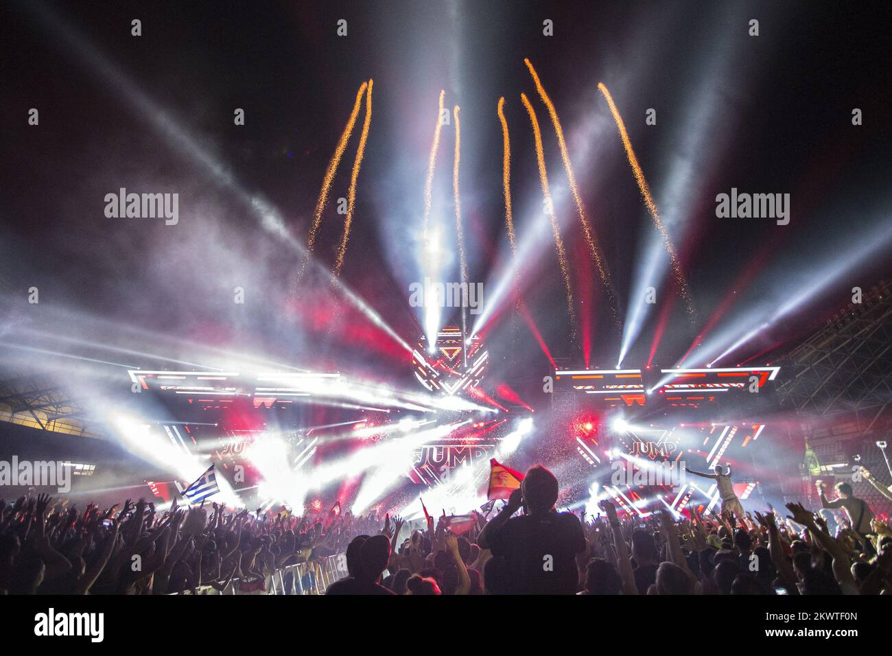 DJ David Guetta during the 2015 ULTRA Europe dance music festival at ...