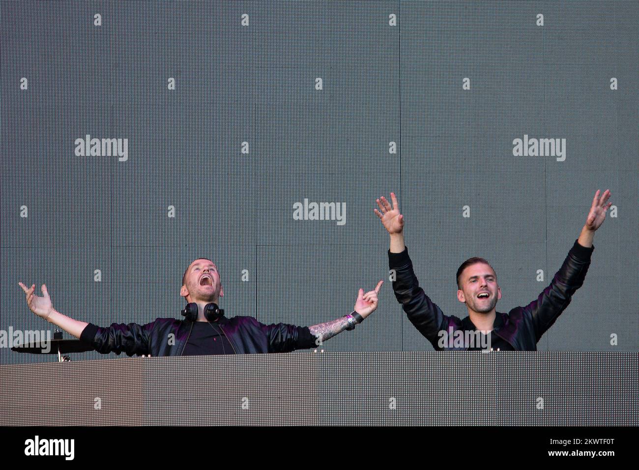 Galantis during the 2015 ULTRA Europe dance music festival at Split ...