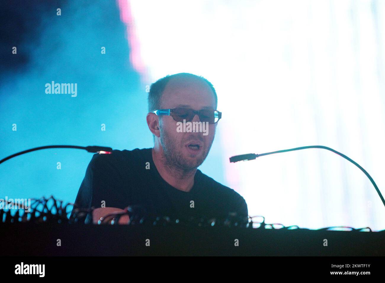 The Chemical Brothers during the 2015 ULTRA Europe dance music festival ...