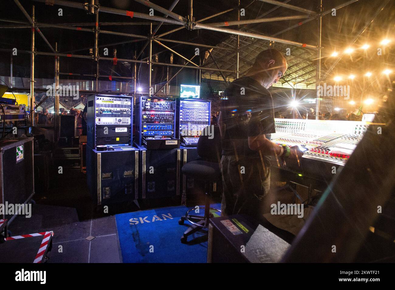 The Chemical Brothers during the 2015 ULTRA Europe dance music festival ...