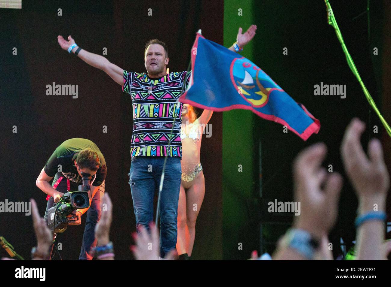 DJ Dash Berlin during the 2015 ULTRA Europe dance music festival at ...