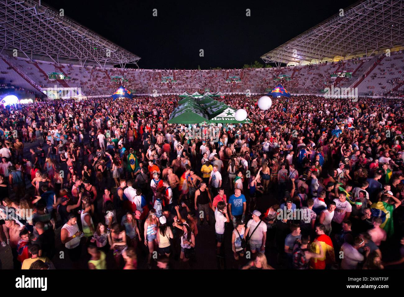 The Chemical Brothers during the 2015 ULTRA Europe dance music festival ...