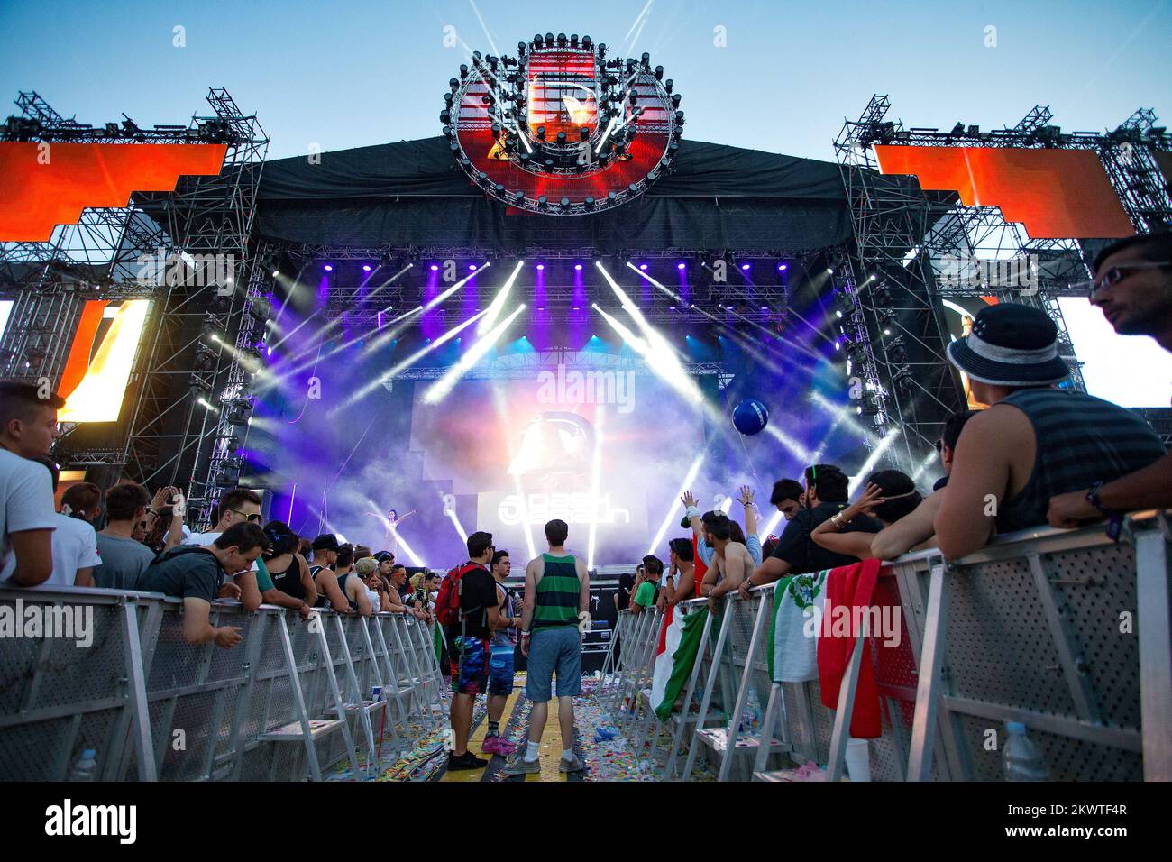 DJ Dash Berlin during the 2015 ULTRA Europe dance music festival at Split, Croatia Stock Photo ...