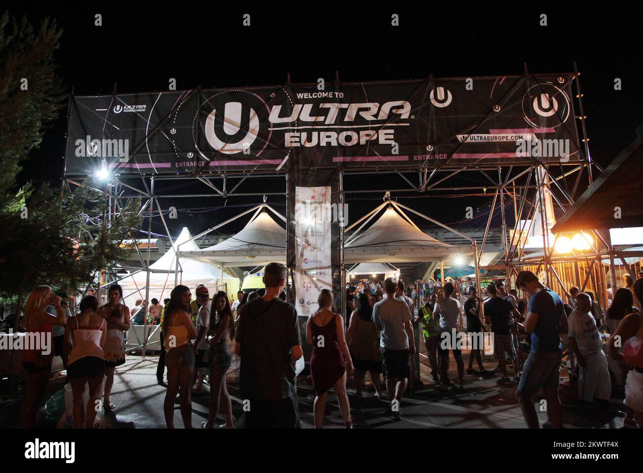 The Chemical Brothers during the 2015 ULTRA Europe dance music festival ...