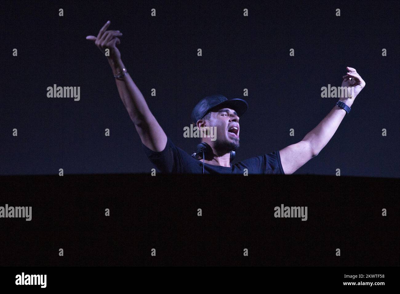 DJ Afrojack during the 2015 ULTRA Europe dance music festival at Split ...