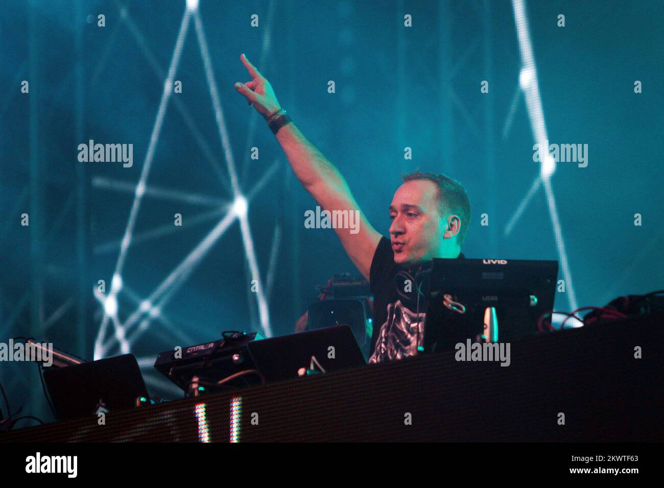 DJ Paul van Dyk during the 2015 ULTRA Europe dance music festival at ...