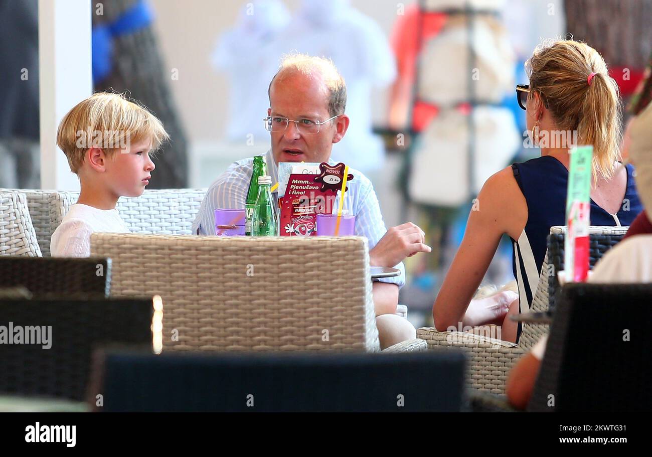 Lord Nicholas Windsor and Maria Angelicoussis attending the Croatian ...