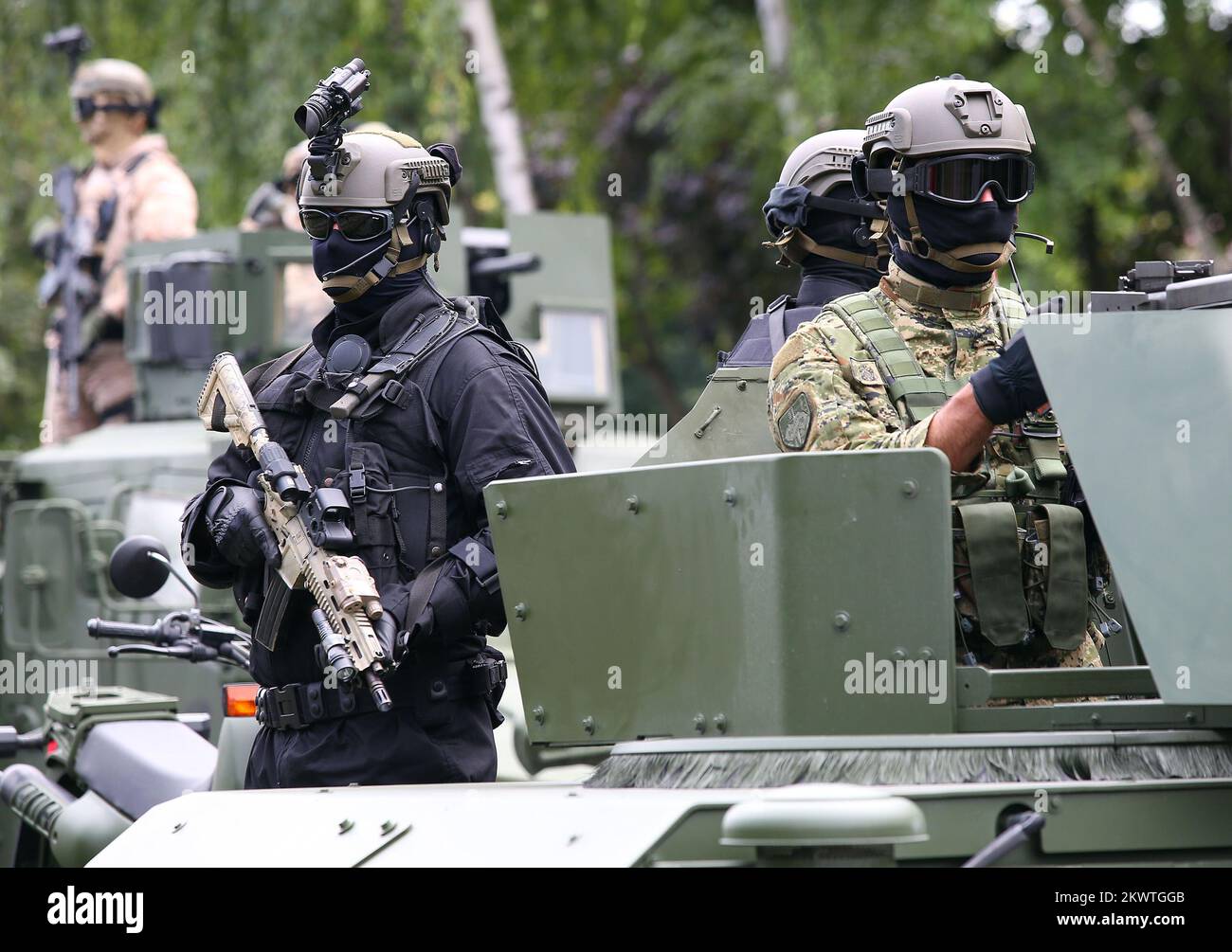 01.08.2015., Croatia, Zagreb - Rehearsal of Ceremonial military parade ...