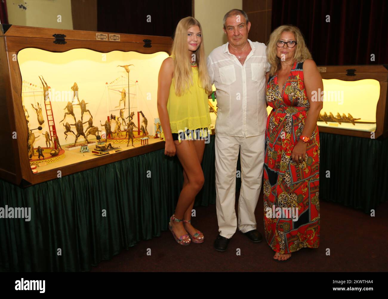 18.07.2015., Split, Croatia - Froggyland, a world famous stuffed frog ...