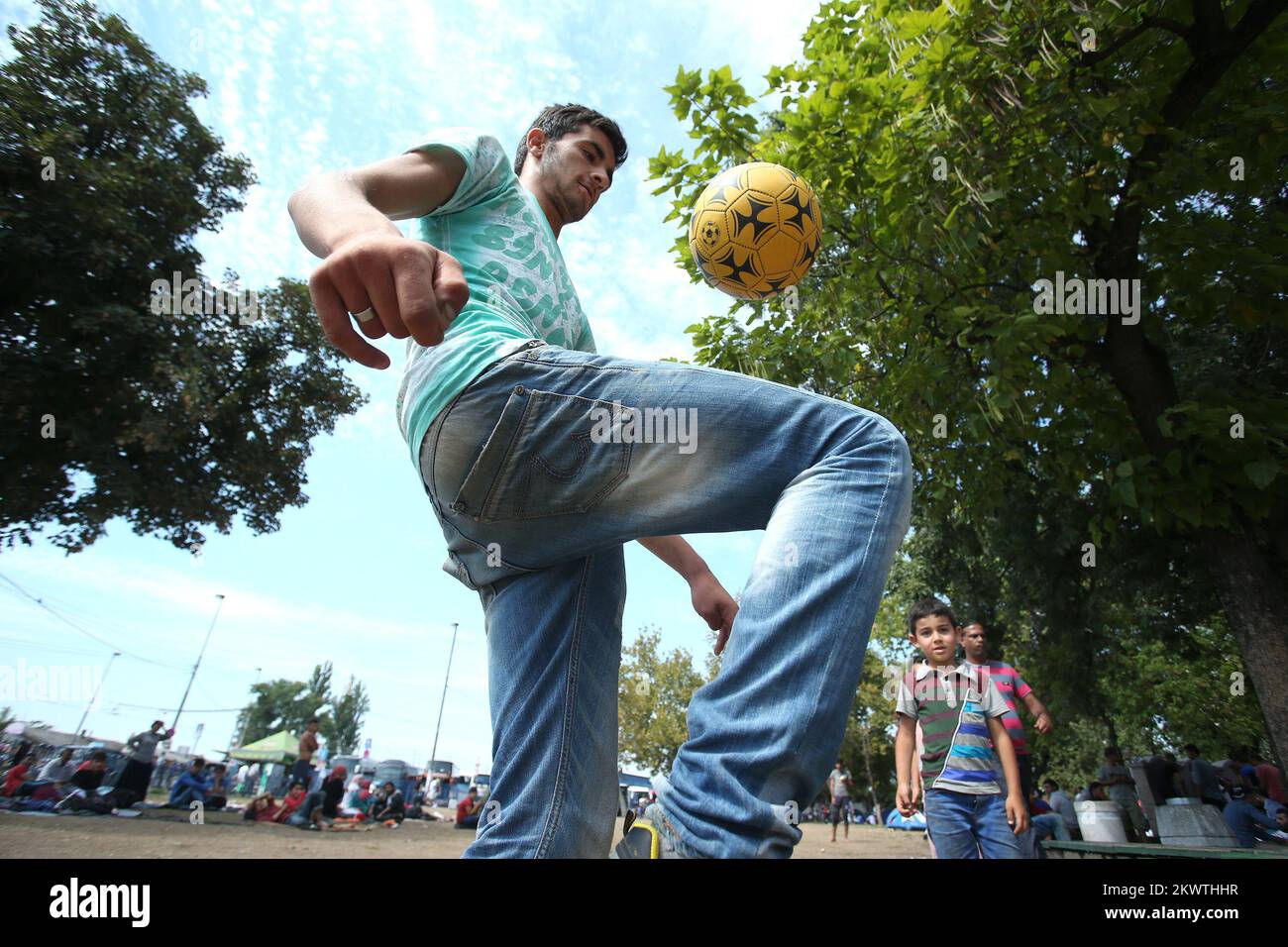 19.08.2015., Belgrade, Serbia - Immigrants from Syria, Somalia ...