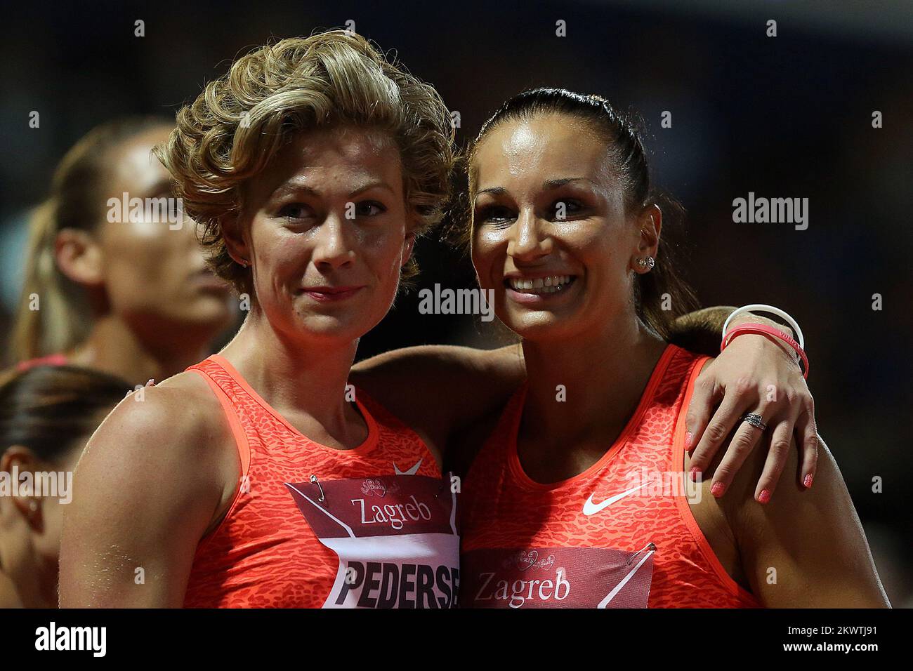 100 m hurdles (W), Isabelle Pedersen, Andrea Ivancevic during the IAAF ...
