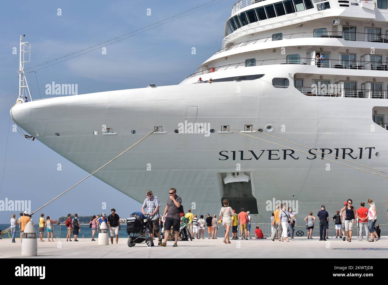 15.09.2015., Zadar - At Sea Organ docked Luxury cruiser Silver Spirit ...
