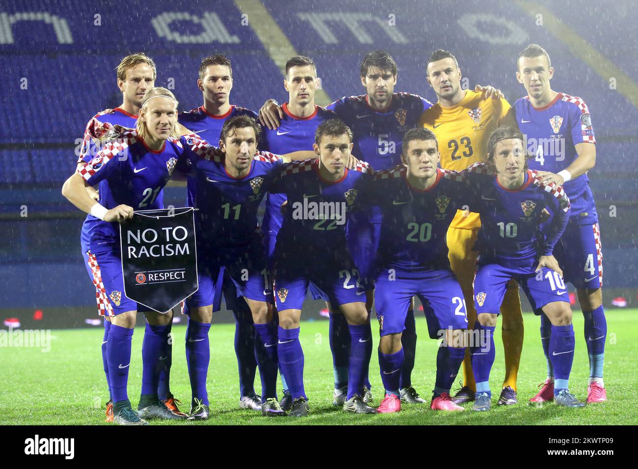 Qualifying match for the UEFA Euro 2016, group H, Croatia - Bulgaria ...