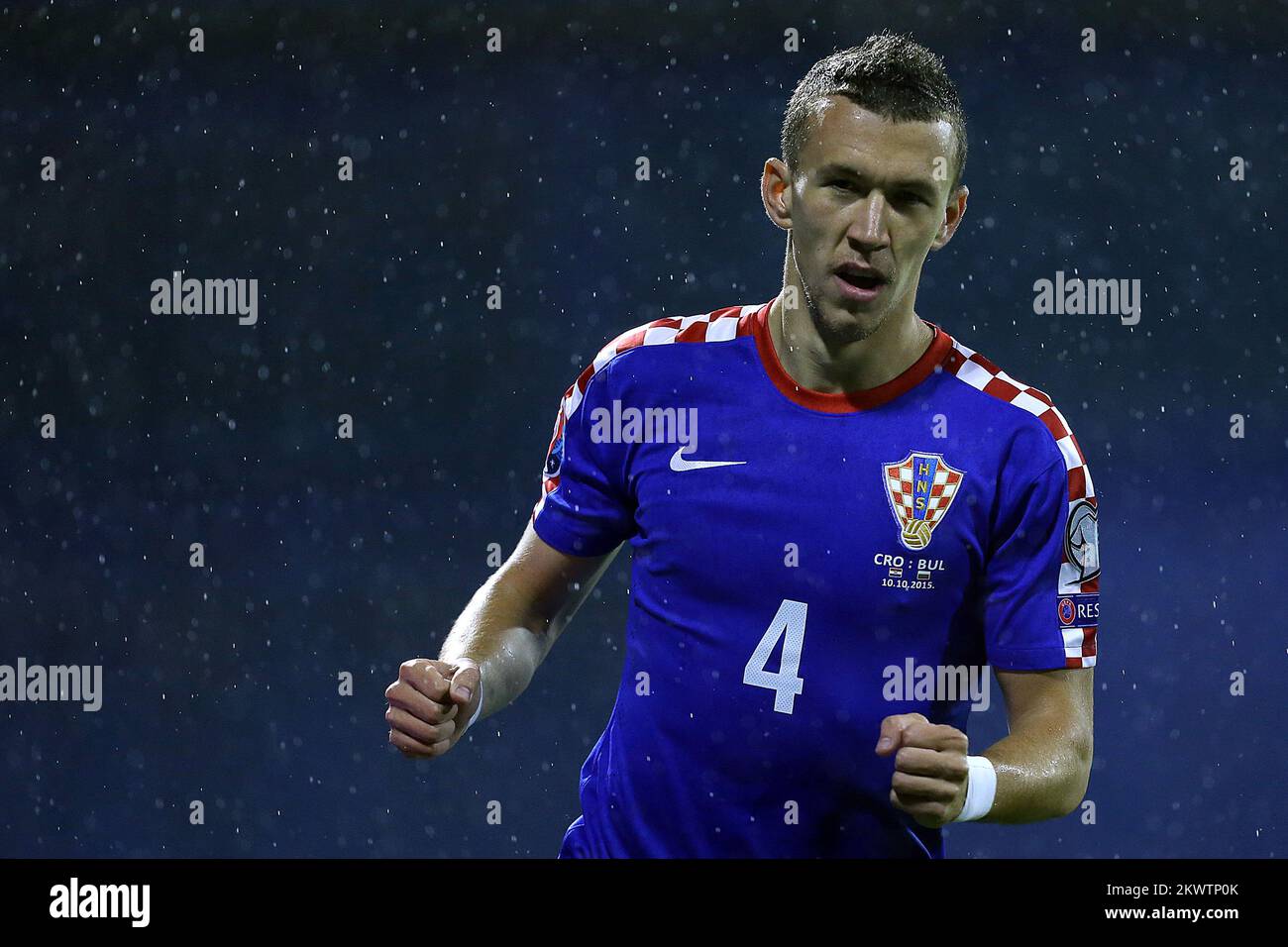 Qualifying match for the UEFA Euro 2016, group H, Croatia - Bulgaria ...