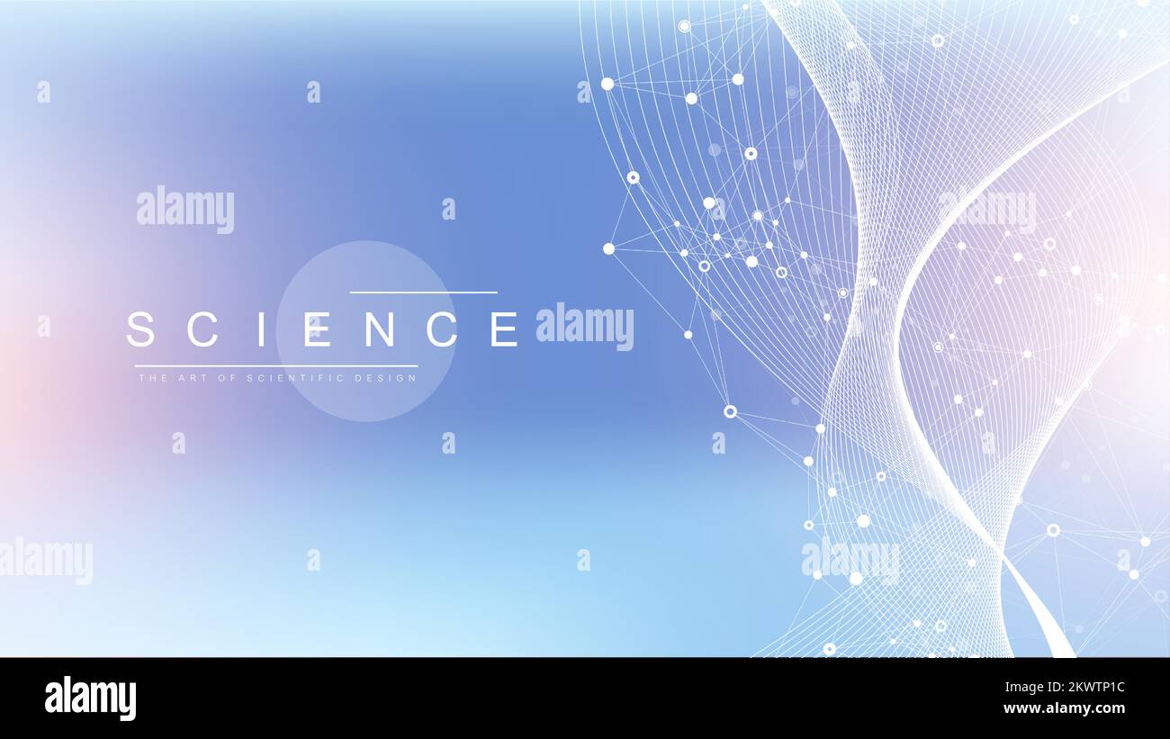 Scientific tree concept of network connection background. Database ...