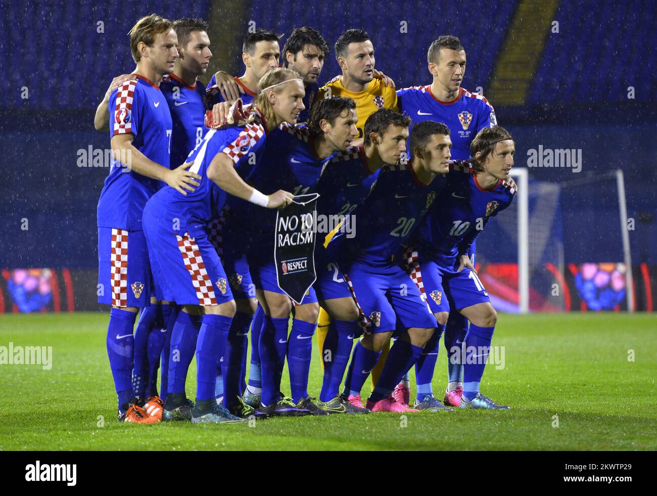 Qualifying match for the UEFA Euro 2016, group H, Croatia - Bulgaria ...