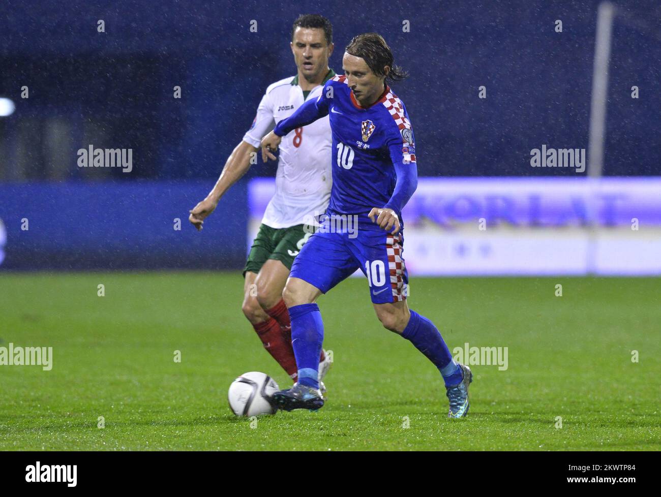 Qualifying match for the UEFA Euro 2016, group H, Croatia - Bulgaria ...
