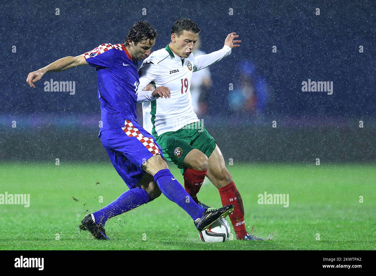 Qualifying match for the UEFA Euro 2016, group H, Croatia - Bulgaria ...