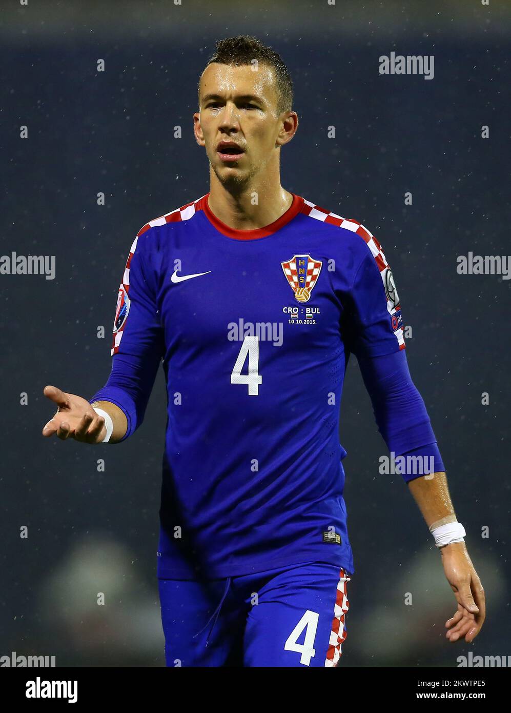 Qualifying match for the UEFA Euro 2016, group H, Croatia - Bulgaria ...