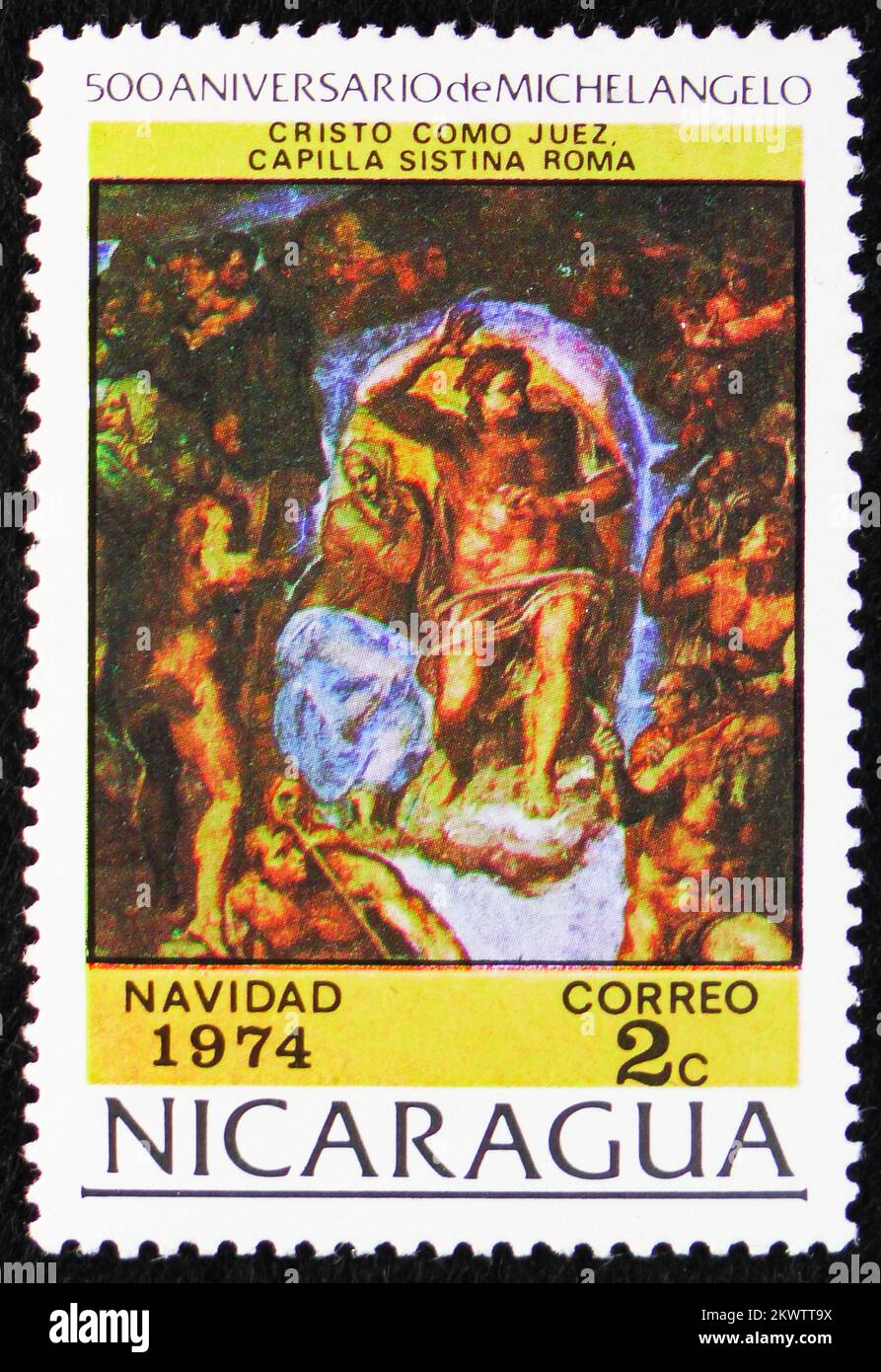 MOSCOW, RUSSIA - OCTOBER 29, 2022: Postage stamp printed in Nicaragua ...