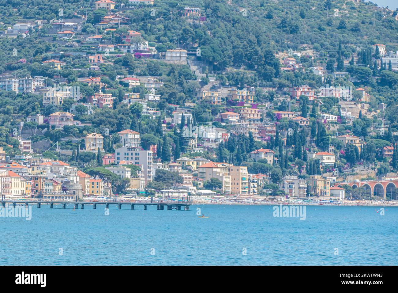 Alassio, Italy - 07-02-2021: Landscape of Alassio with his beautiful ...