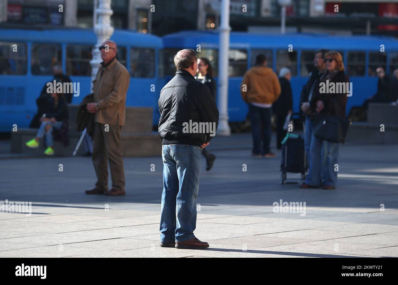 16.11.2015., Croatia, Zagreb - On the main square with a minute of ...