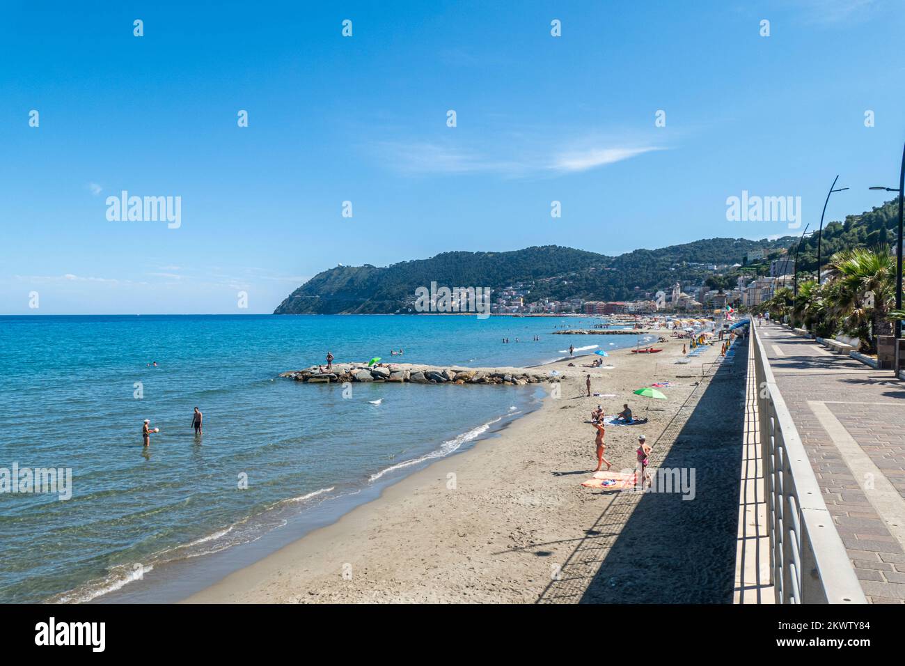 Laigueglia, Italy - 07-02-2021: Landscape of Laigueglia with his ...