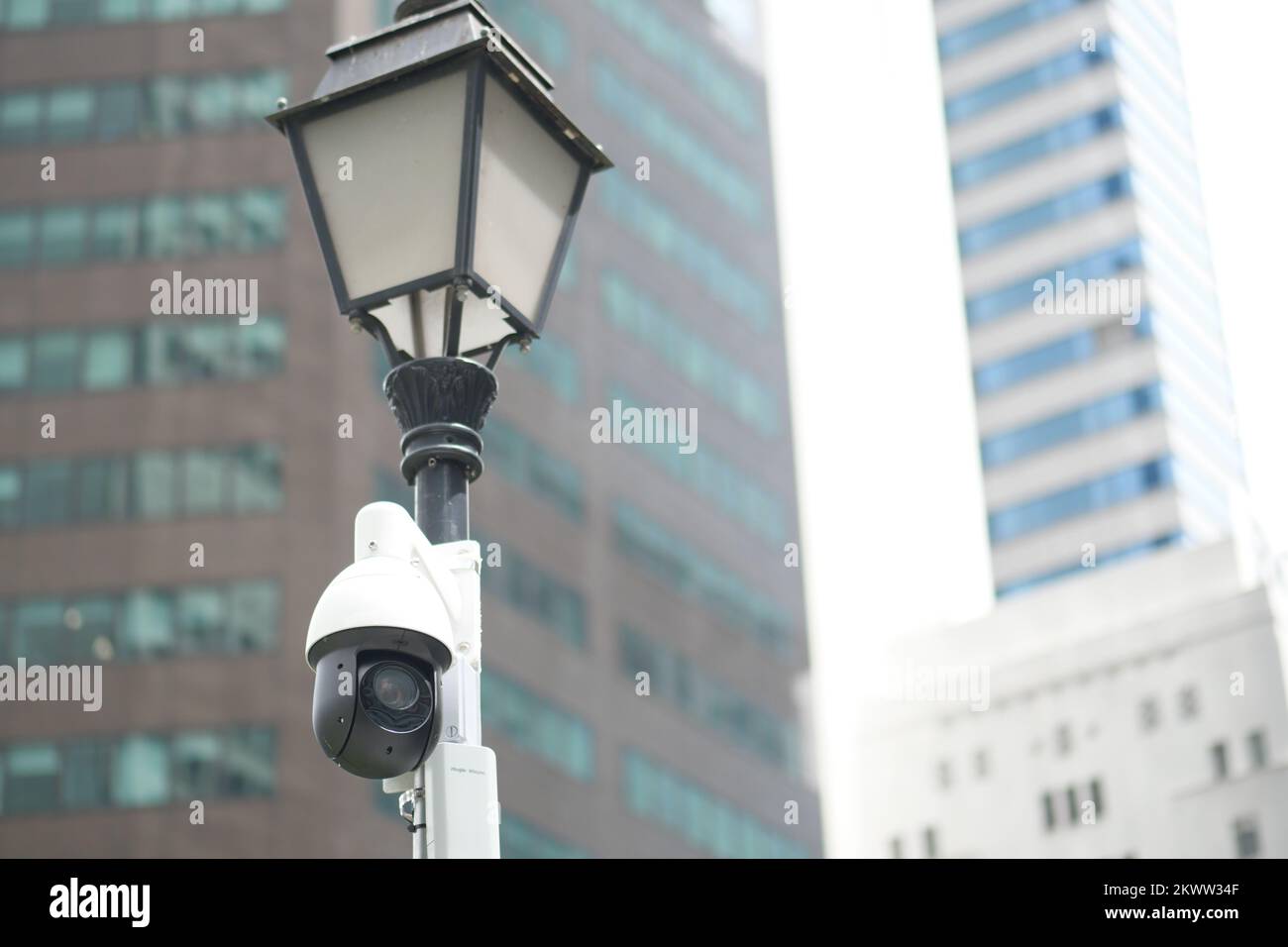 CCTV security camera operating outdoor Stock Photo - Alamy