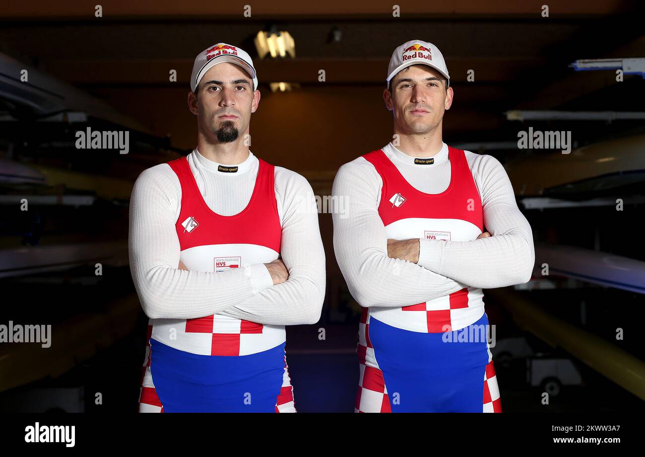 01.03.2016., Croatia, Zagreb - Brothers Martin and Valent Sinkovic ...