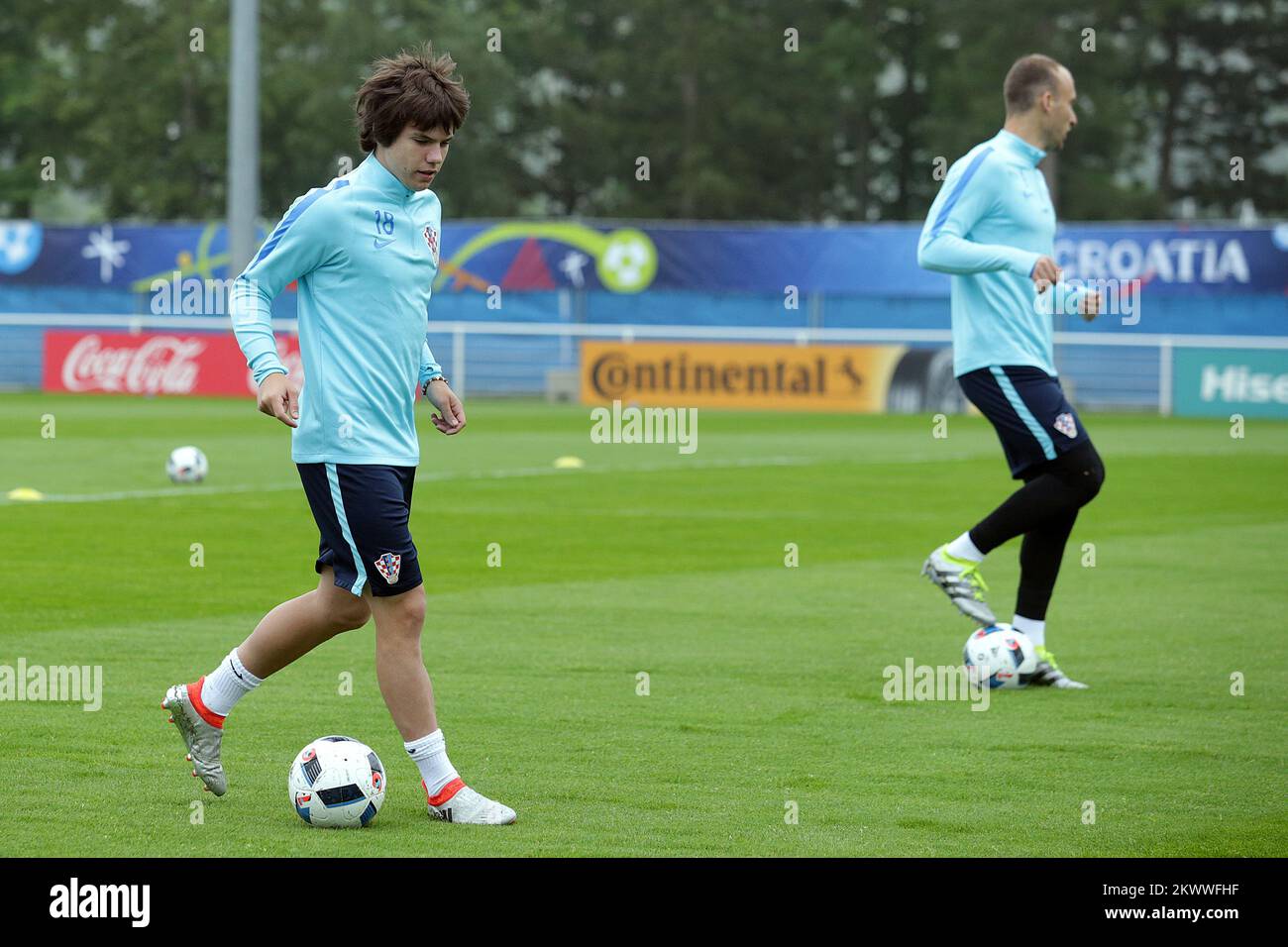 08.06.2016., Deauville, France - Croatian national football team ...