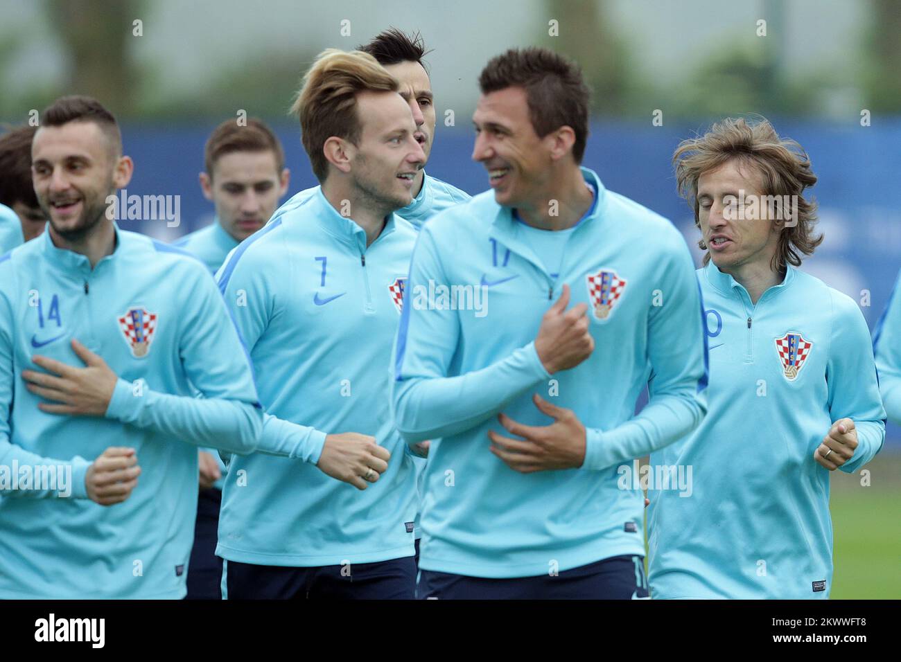Ivan rakitic luka modric national football team hi-res stock ...