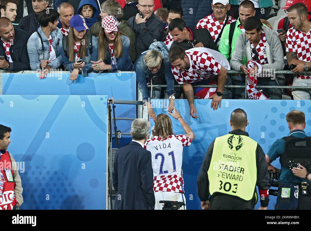 25.06.2016 . , Lens , France - UEFA EURO 2016, round of 16 , Croatia ...