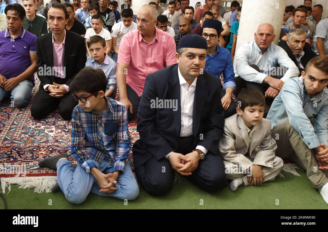 05.07.2016., Zagreb, Croatia - With sabah-namaz, the morning prayer, in ...