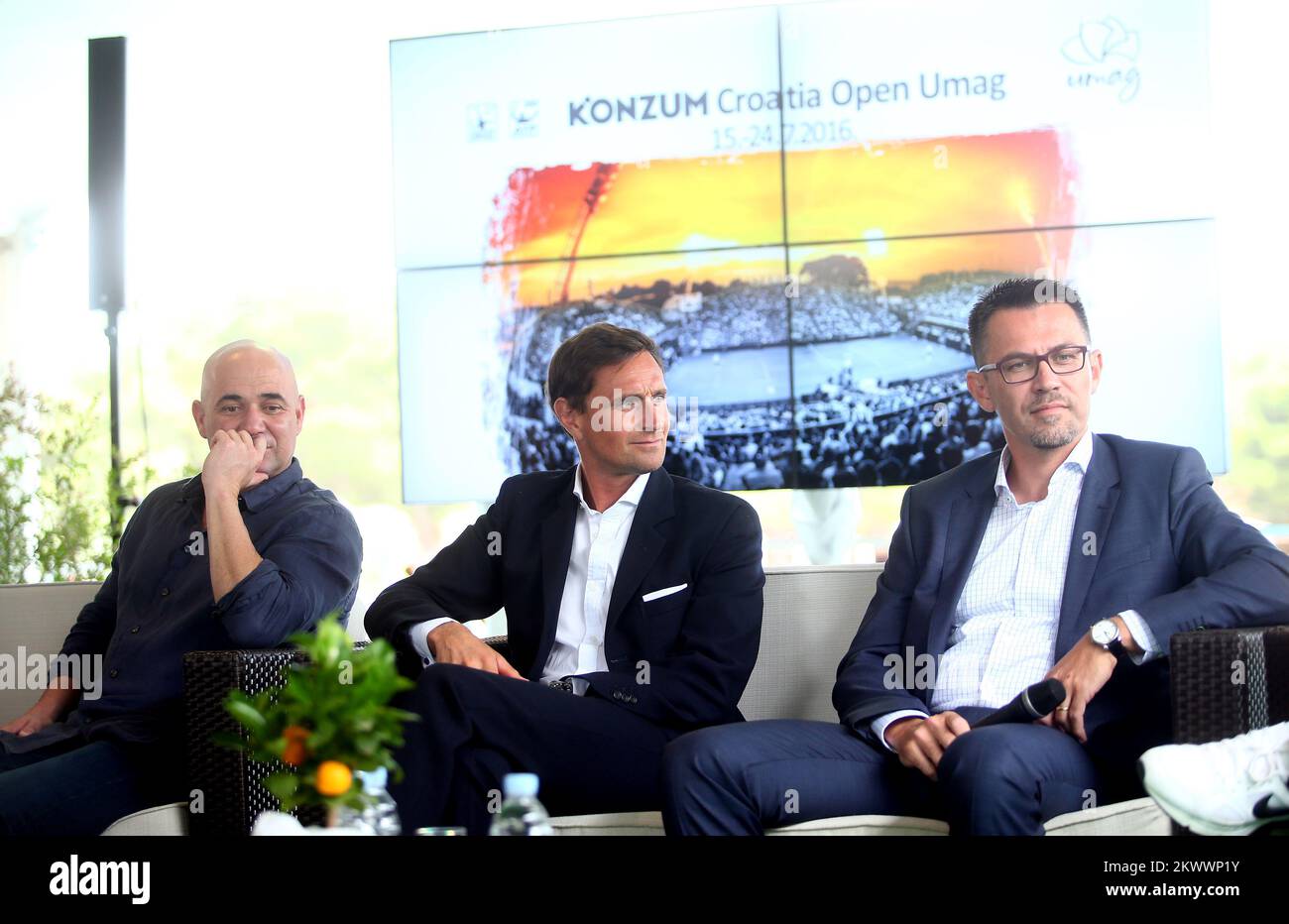16.07.2016., Umag, Croatia - Croatia Open Umag, press conference. Andre ...