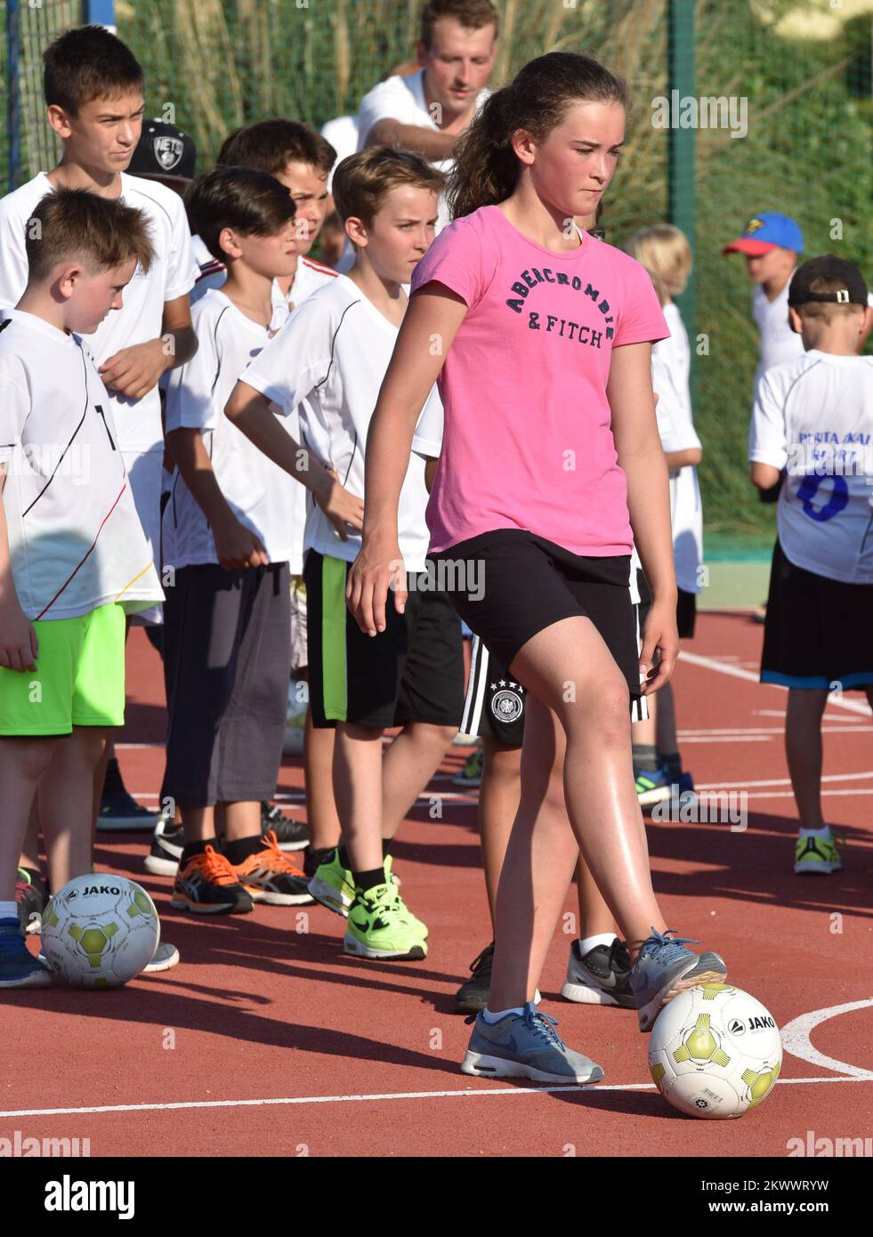 20.07.2016., Petrcane, Croatia - The famous German football player ...