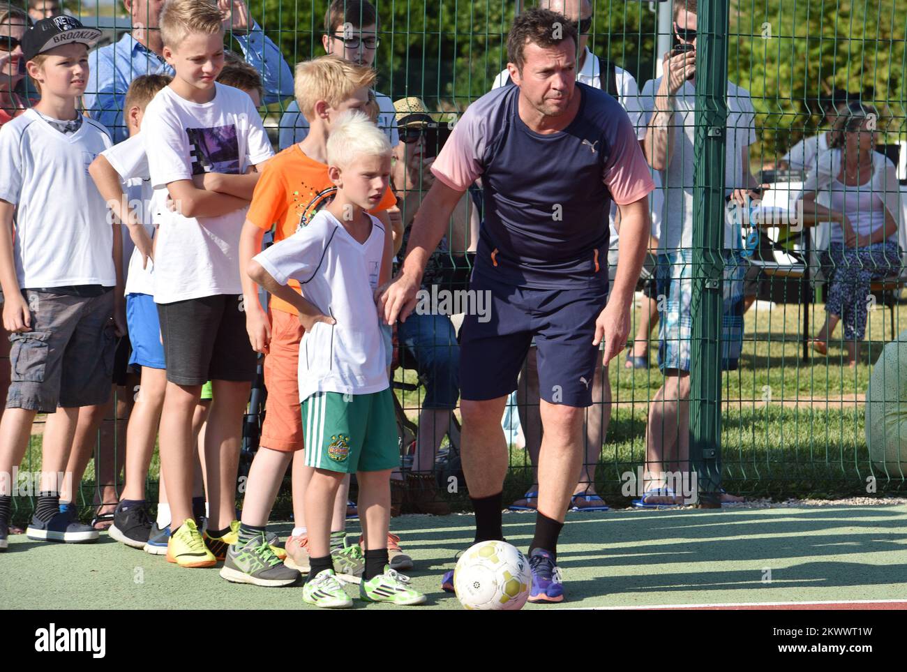 20.07.2016., Petrcane, Croatia - The famous German football player ...