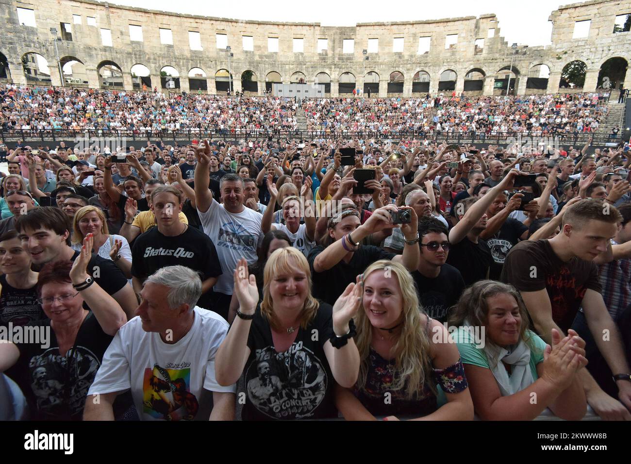 29.07.2016., Pula, Croatia - Status Quo held concert at the spectacular ...