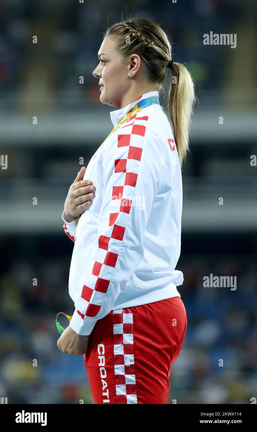 16.08.2016., Rio de Janeiro, Brazil - Defending Olympic women'’s discus ...