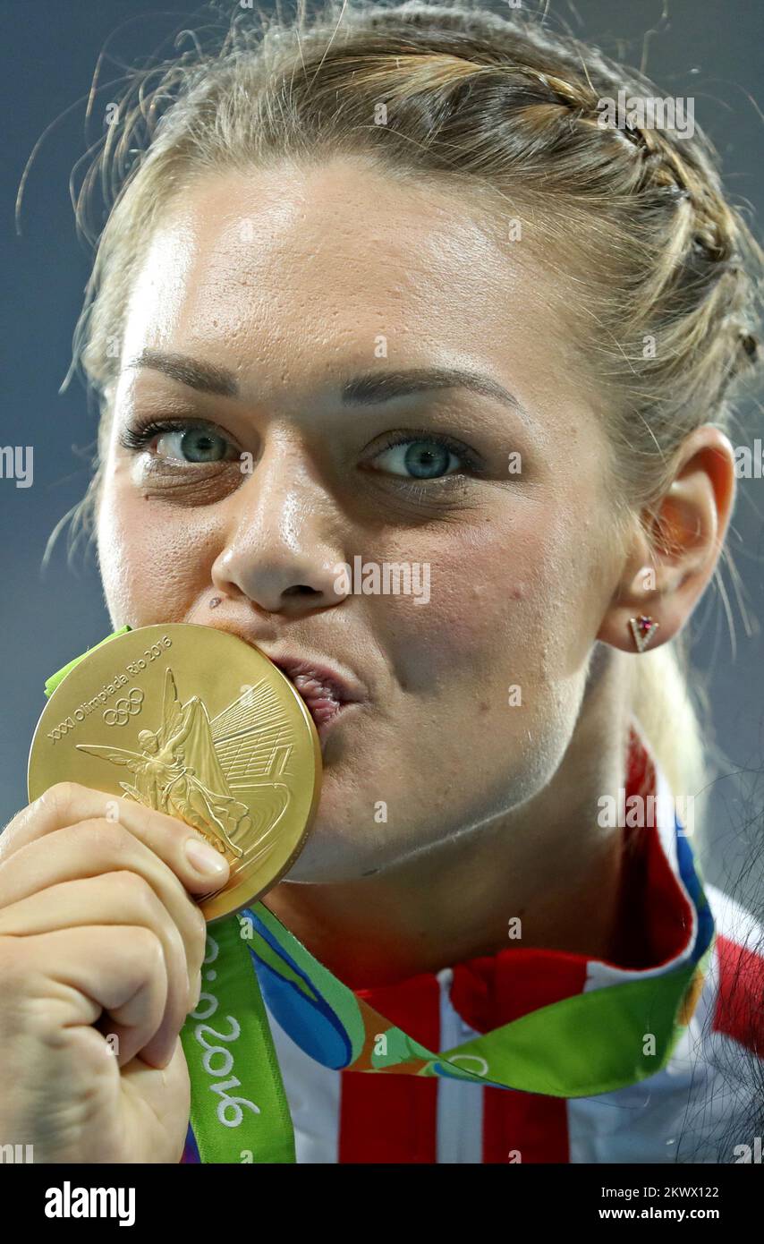 16.08.2016., Rio de Janeiro, Brazil - Defending Olympic women'’s discus ...