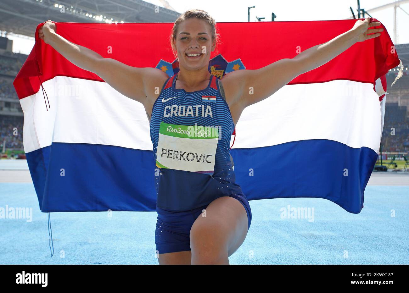 16.08.2016., Rio de Janeiro, Brazil - Croatia's Sandra Perkovic won the ...