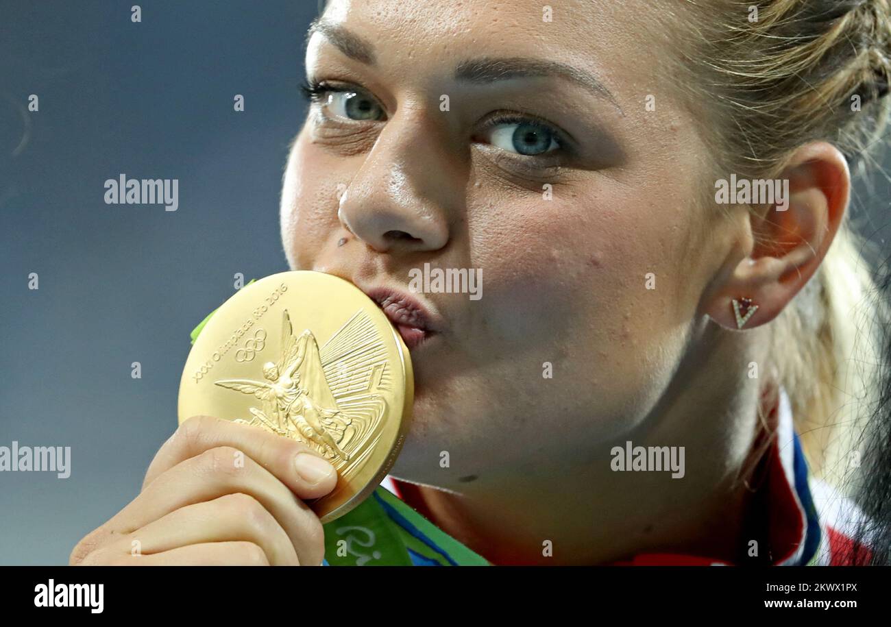 16.08.2016., Rio de Janeiro, Brazil - Defending Olympic women'’s discus ...