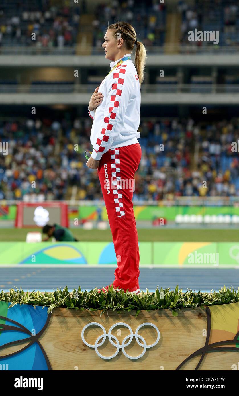 16.08.2016., Rio de Janeiro, Brazil - Defending Olympic women'’s discus ...