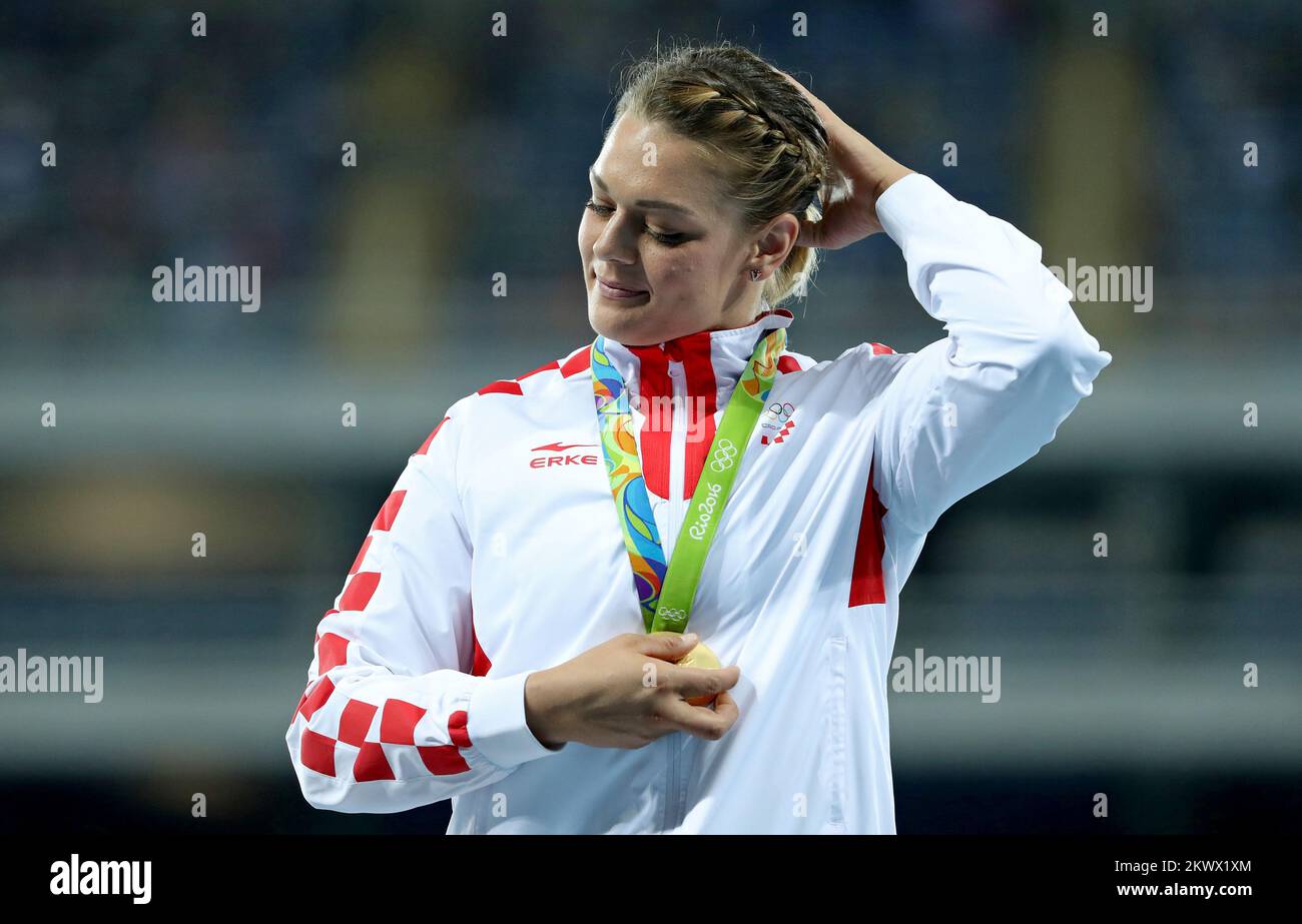 16.08.2016., Rio de Janeiro, Brazil - Defending Olympic women'’s discus ...