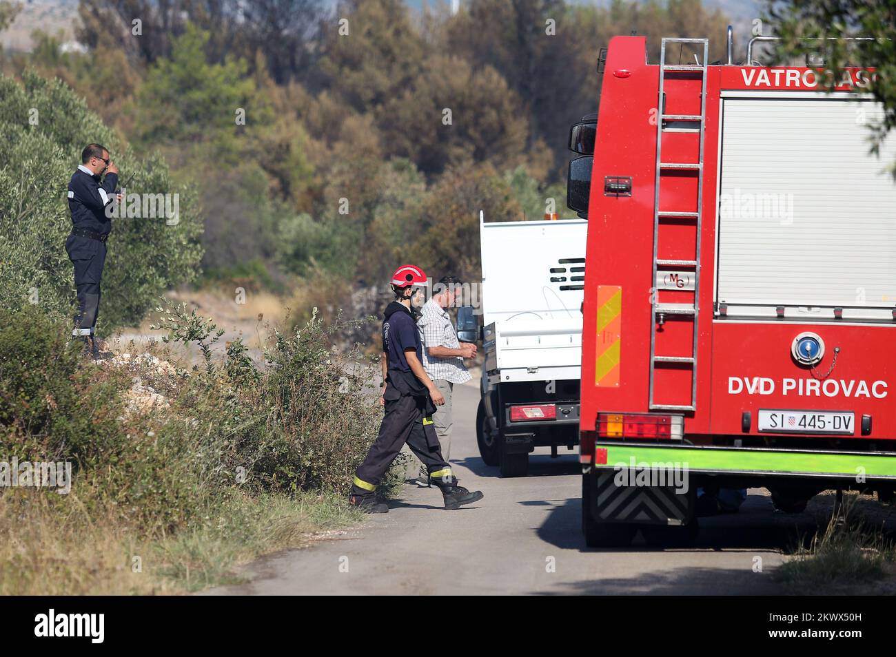 25.08.2016., Mucici, Croatia - 88 firefighters held fire under control ...