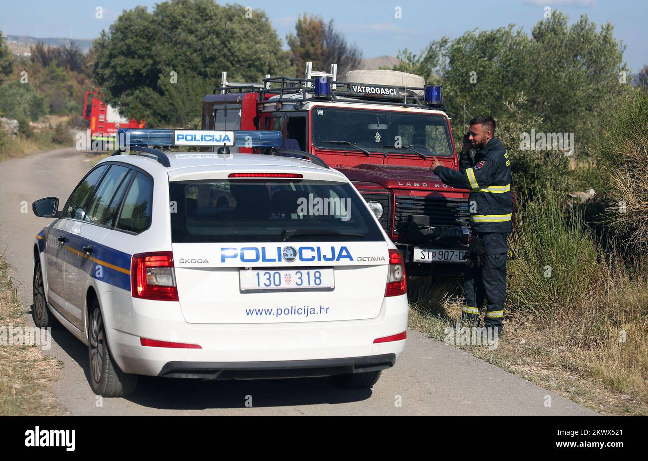 25.08.2016., Mucici, Croatia - 88 firefighters held fire under control ...