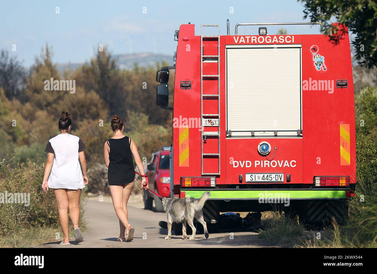 25.08.2016., Mucici, Croatia - 88 firefighters held fire under control ...