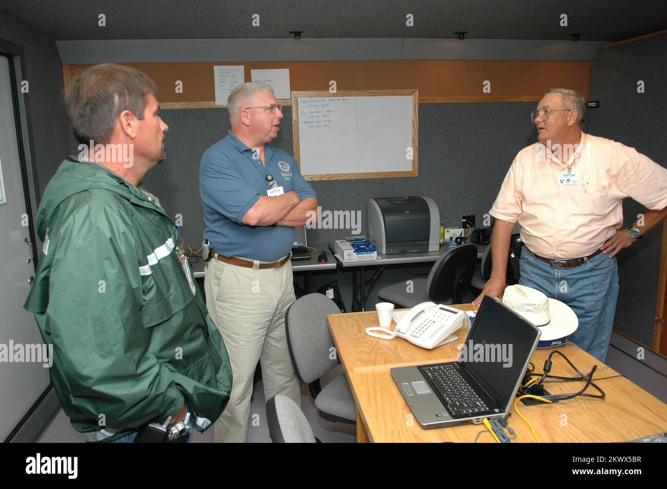 Columbia, SC, August 31, 2006 Coast Guard Admiral John Currier (center ...